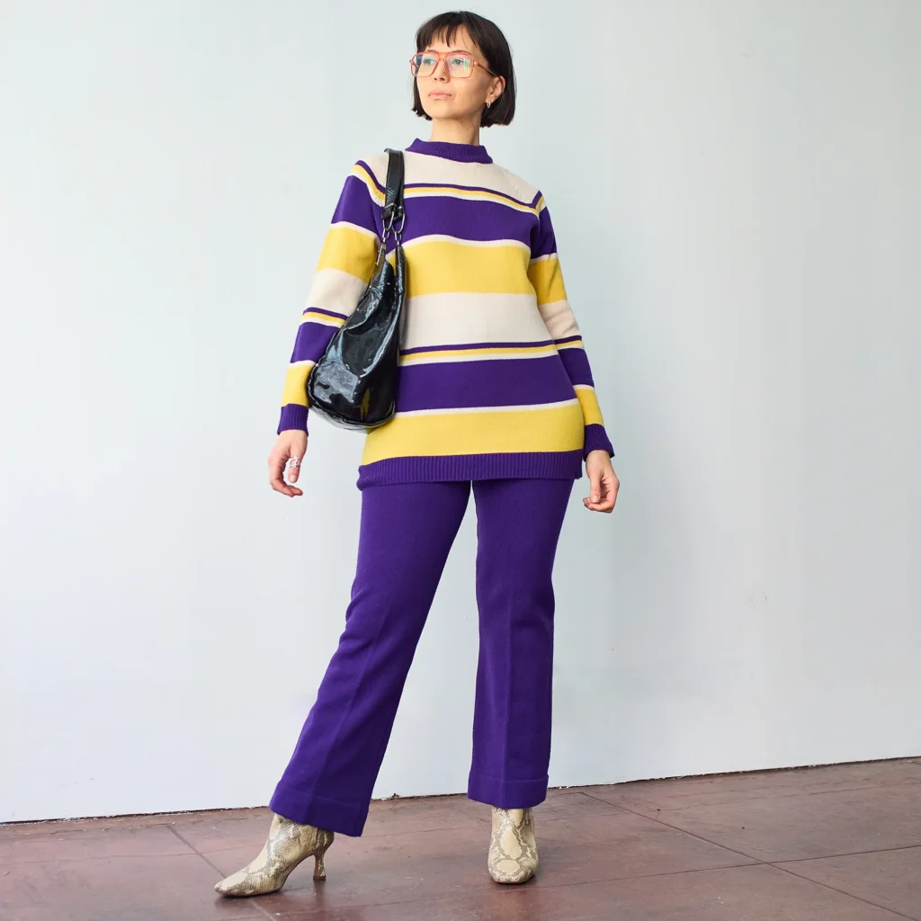 60s/70s Kimlon By RBK Importers Knit 2 Piece Pants Set - QUIRK